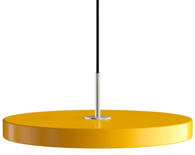 Závěsné LED svítidlo Asteria Barva uchycení:: ocelová, Barva:: žlutá