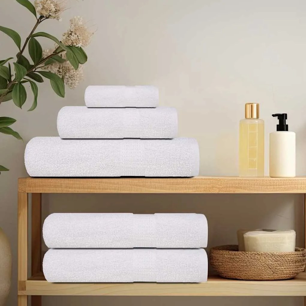 Ručníky FROGN 4 ks bílé 100x200 cm 360 g/m² 136666