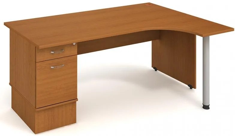 office pro Pracovní stůl ergo levý HOBIS GATE 180 cm, 1 šuplík    GEVK 1800 L 22