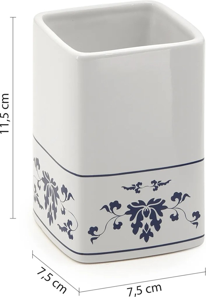 Gedy Gedy, CIXI pohár na postavení, porcelán, modrá/bílá, CX9889