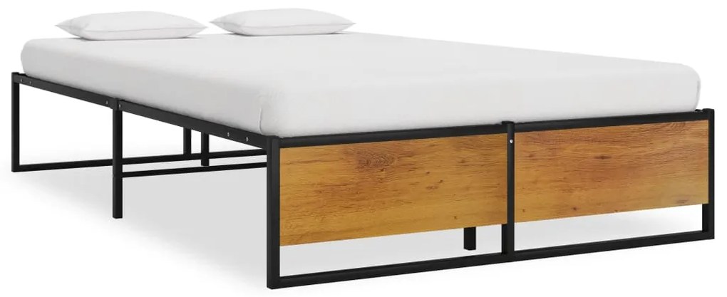 324815 vidaXL Rám postele černý kovový 120 x 200 cm