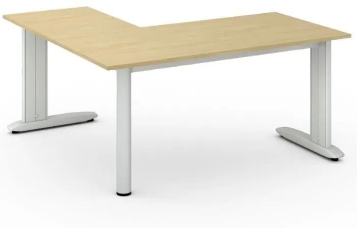 B2B Partner Rohový kancelářský psací stůl PRIMO FLEXIBLE L 1600 x 1600 mm, bříza