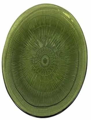 Mediterranea Lifestyle EGO DEKOR ECO Talíř z recyklovaného skla, pr. 28 cm, olivově zelená