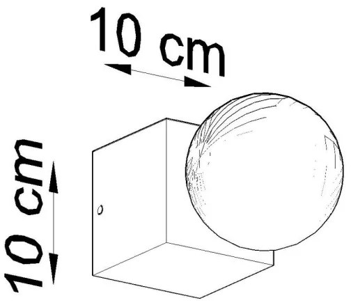 Sollux SL.0676- Nástěnné svítidlo ABEL 1xE27/60W/230V