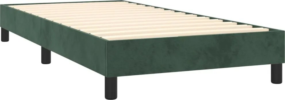 vidaXL Box spring postel s matrací 100x200 cm samet [3131066] Barva: světle šedá