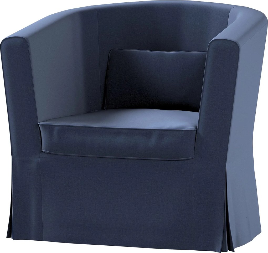 Potah na křeslo IKEA Ektorp Tullsta barva tmavě modrá látka sametová