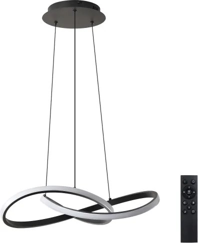 Brilagi - LED Stmívat. lustr na lanku INFINITY LED/55W/230V 50x50 cm černá + DO