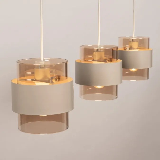 Závěsné svítidlo Retro 70er Line 110 Taupe