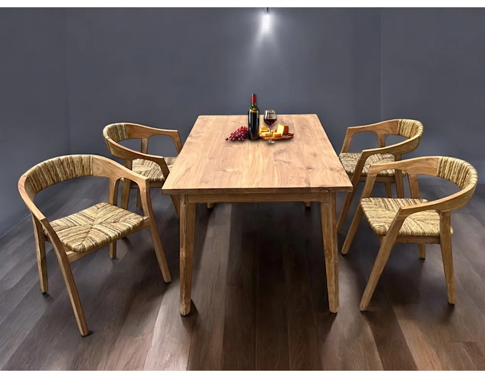 Massive home | ROSARIO 140cm+ISABELLA SET - teakový nábytek