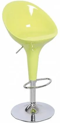 Barová židle, chrom / zelená, ALBA NOVA