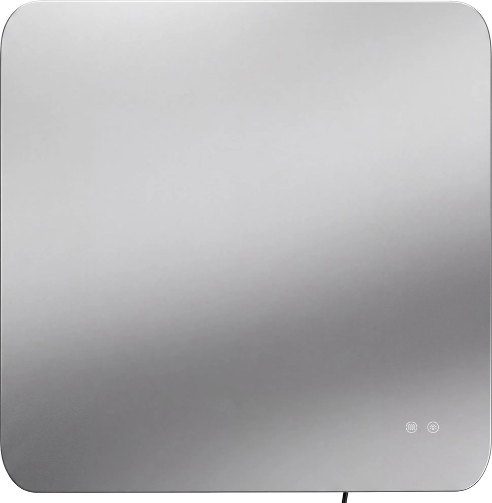 Koupelnové zrcadlo Palmiro 80x80 cm – čiré sklo