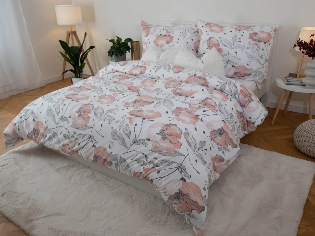 MK Lůžkoviny Francouzské povlečení Mako jersey – Elodie 220 × 200 cm, 2ks 70 x 90 cm