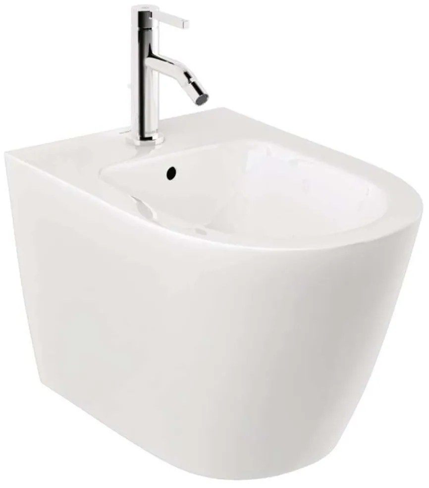 Kludi Resa R - Závěsný bidet, otvor pro baterii, lesklá bílá 23BIW0143