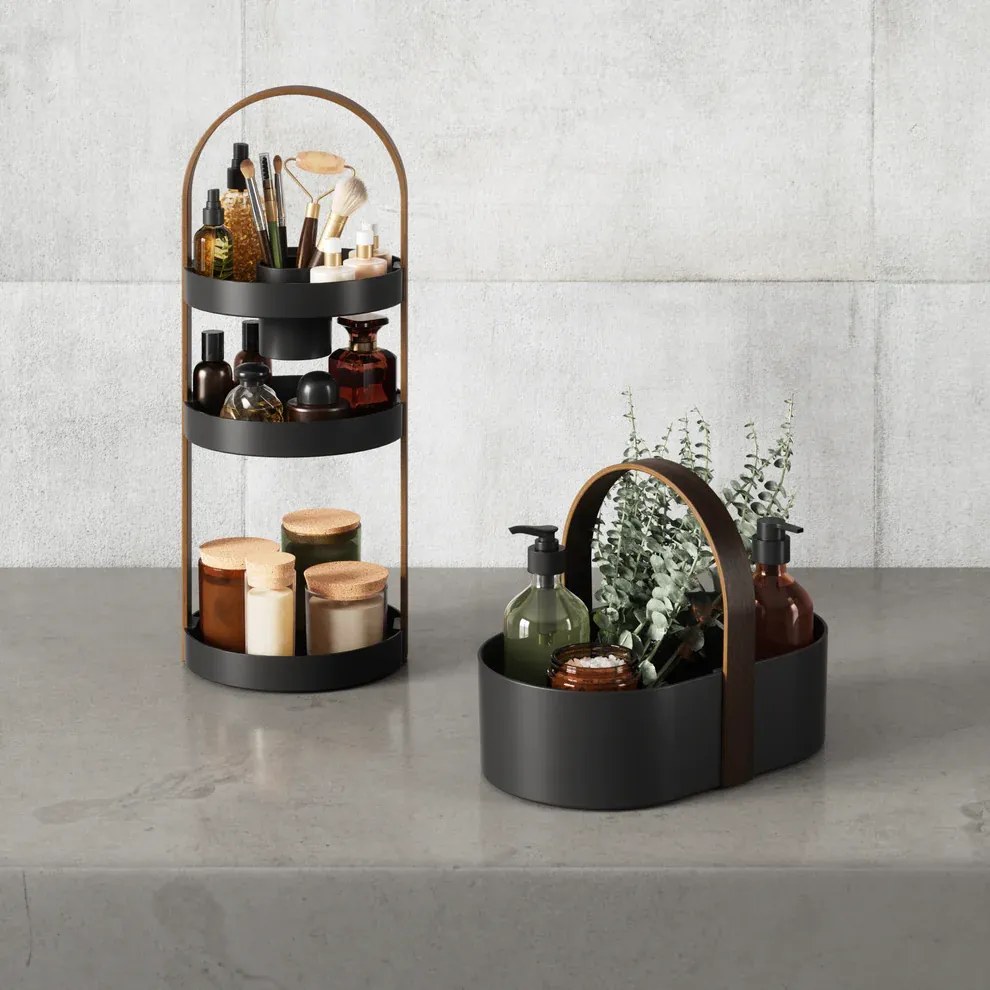 Stolní organizér na kosmetiku Umbra Bellwood Cosmetic Organizer | černá
