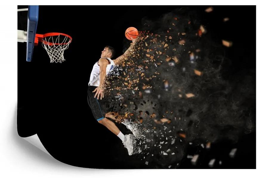 Fototapeta Basketbalista V Akci Omyvatelný vlies 416x254