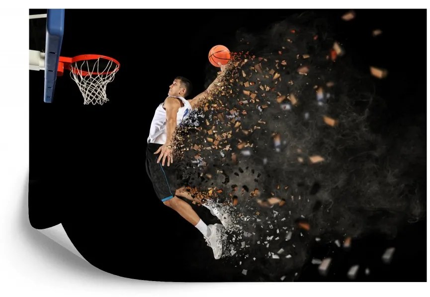 Fototapeta Basketbalista V Akci Strukturální vinyl 180x120