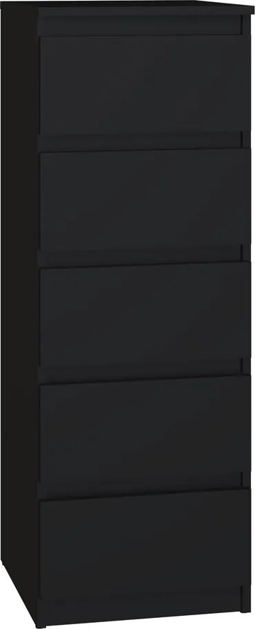 TPS Komoda MALVA W5 - Černá