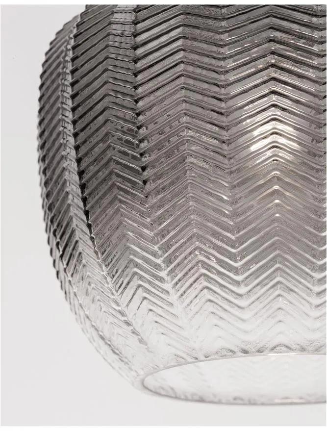 Nova Luce Závěsné svítidlo LONI, 24cm, E27 1x12W Barva: Champagne sklo