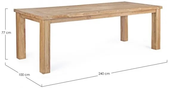 BIZZOTTO Zahradní teakový stůl BOUNTY 240x100 cm 0804358
