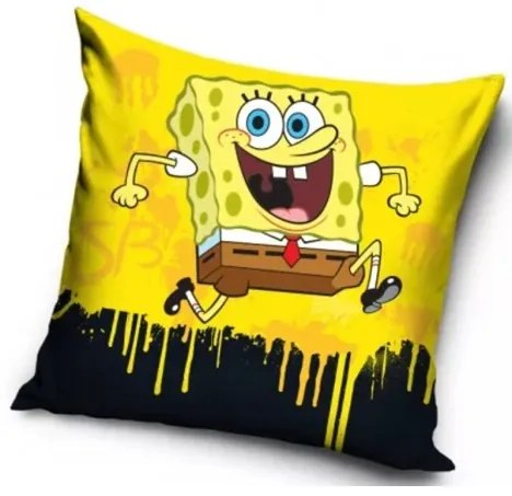 CARBOTEX - Dětský dekorační polštář Spongebob / 40 x 40 cm