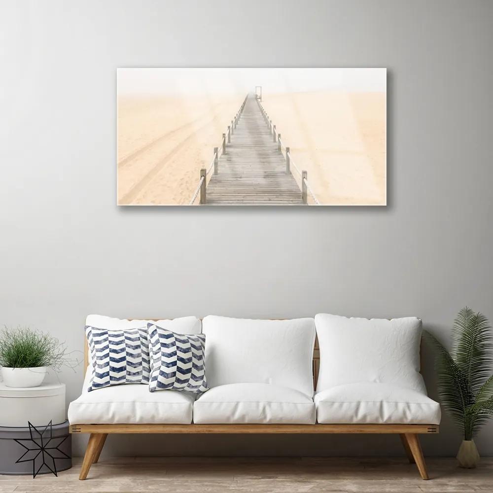 Obraz na skle Most Písek Architektura 120x60 cm