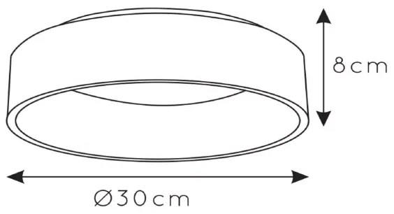 Lucide 46100/20/31 - LED Stropní svítidlo TALOWE LED/20W/230V bílá