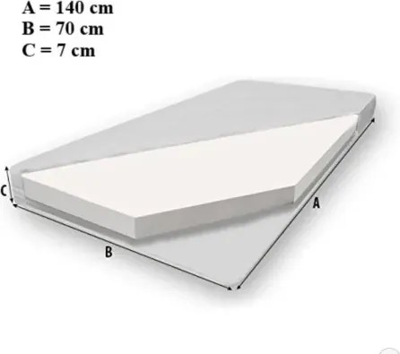Postel s matracem BATCAR 140x70