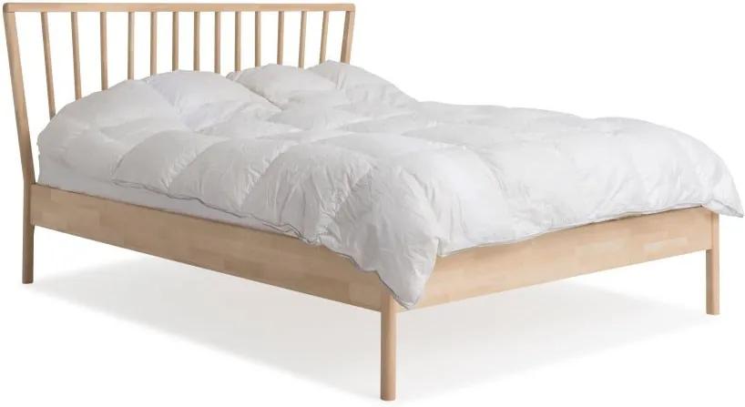 Ručně vyráběná postel z masivního březového dřeva Kiteen Melodia, 160 x 200 cm
