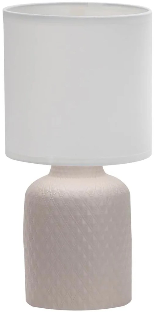 Moderní stolní lampa IMOLA, 1xE14, 40W, béžová Clx