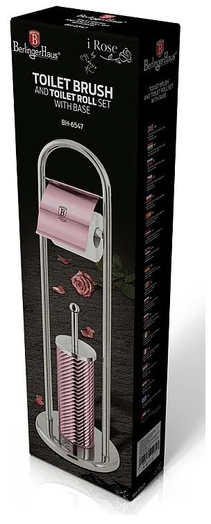 BERLINGERHAUS WC sada nerez I-Rose Edition 80 cm BH-6547