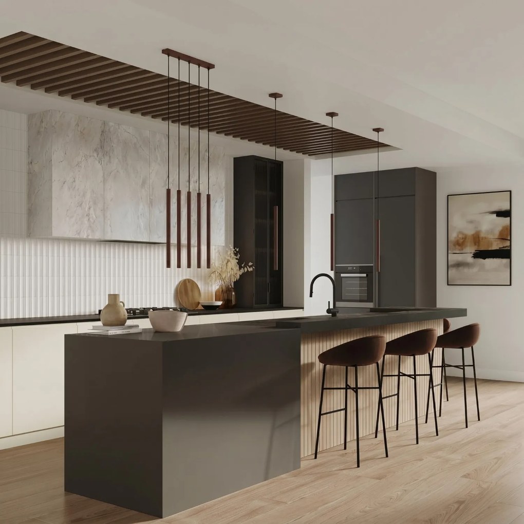 Sollux Lighting Závěsné svítidlo PASTELO 1 hnědé