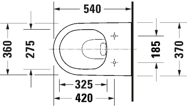 Duravit 49030900B2 - Závěsné WC s prkénkem D-CODE keramika/lesklá bílá