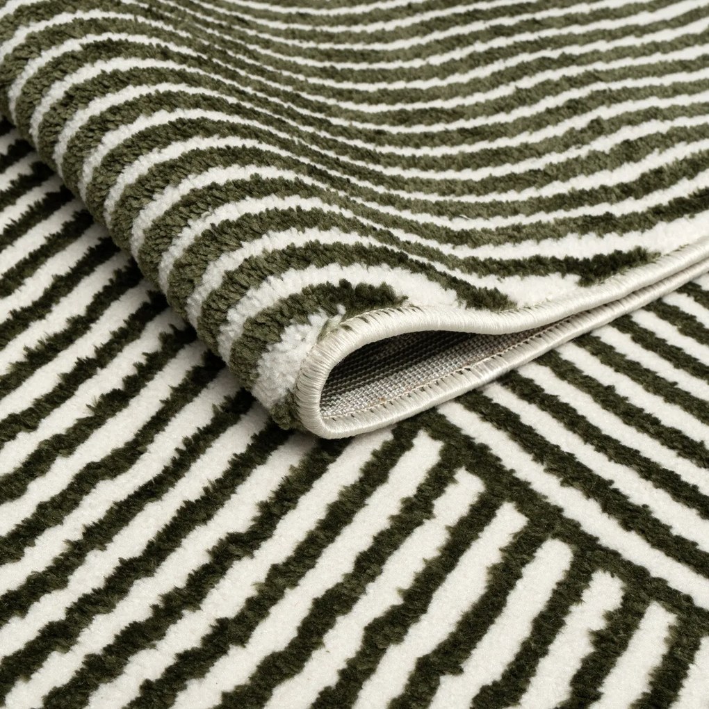 Angel Carpet, Kusový koberec Zafiro 25 Green, 80x150, zelená, kancelář