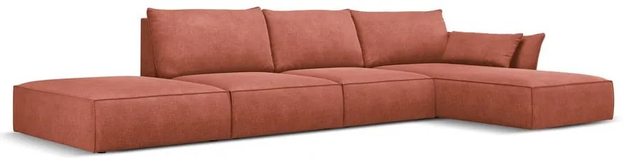 Červená rohová pohovka (pravý roh) Vanda – Mazzini Sofas