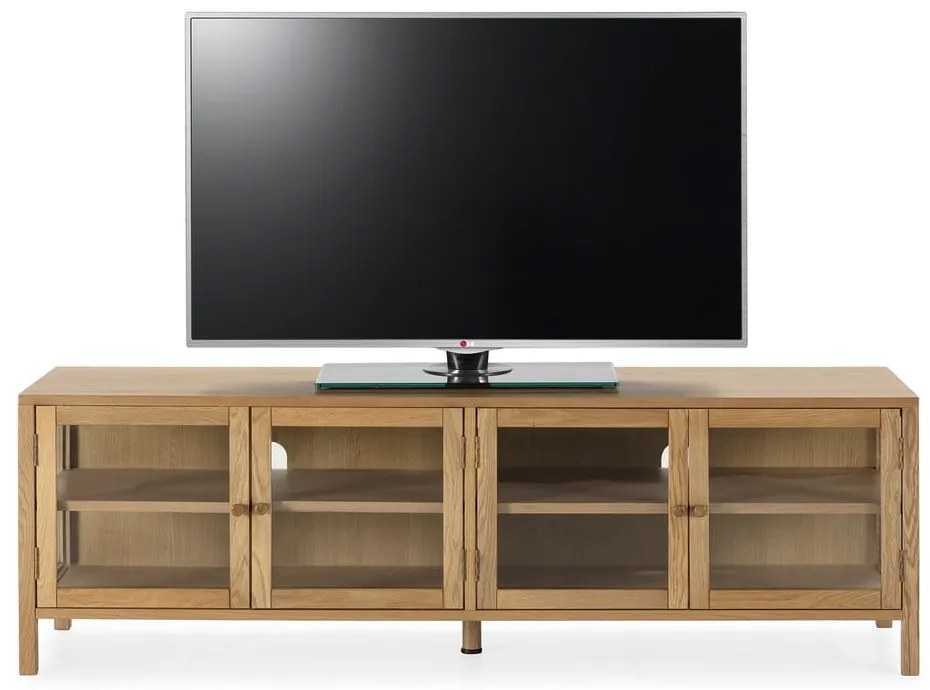 TV stolek v dekoru dubu v přírodní barvě 160x50x40 cm Ceci – MOME