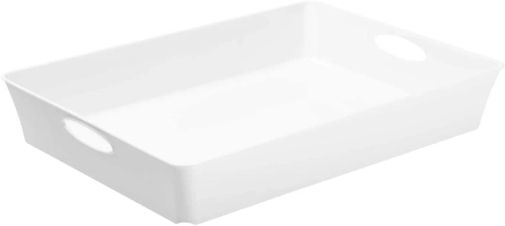 Rotho Tác - Úložný box Rotho LIVING, 38x27x6cm, bílý RT1112401100