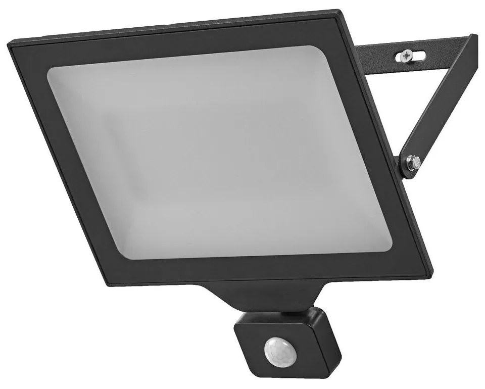 LED reflektor se senzorem IP44 ESSENTIAL 100 W, studená bílá