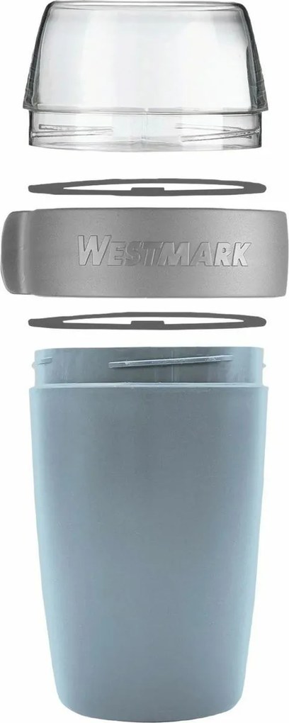 Westmark Dvoudílná dóza na svačinu, 700 ml, modrá, S