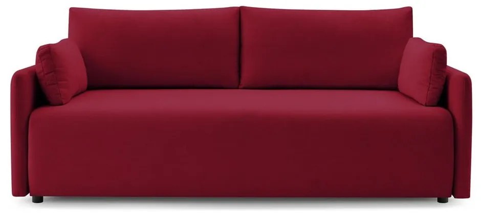 Vínová rozkládací/s úložným prostorem pohovka 211 cm Marcel - II. jakost – Bobochic Paris