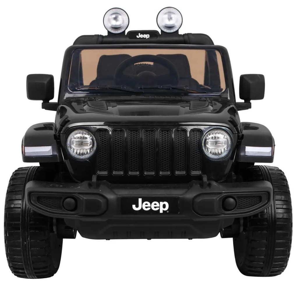 HračkyZaDobréKačky Elektrické autíčko Jeep Wrangler Rubicon černé