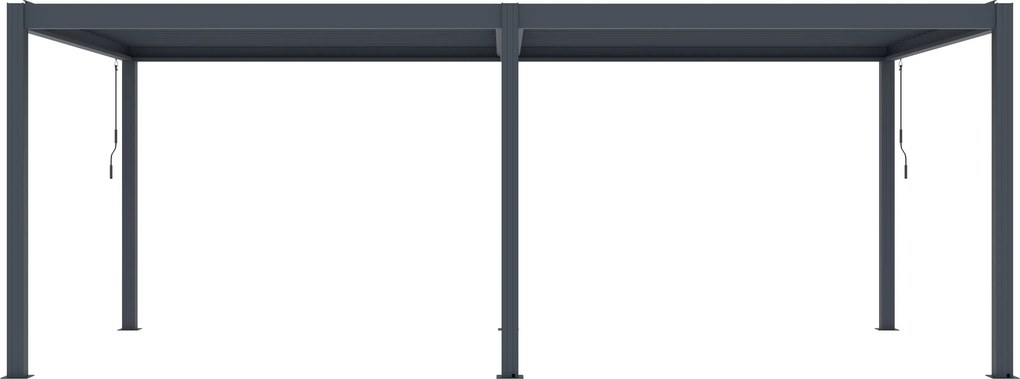 Bioklimatická pergola G21 Austin Premium 6x3 m, antracitová hliníková