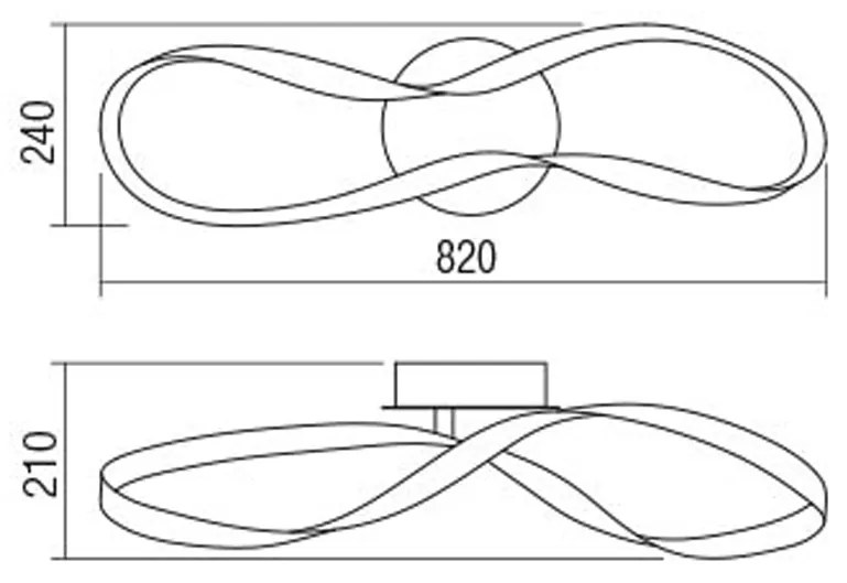 Redo 01-2084 stropní LED stmívatelné svítidlo Nubo pískově černé, 34,5W, 3000K, 82cm