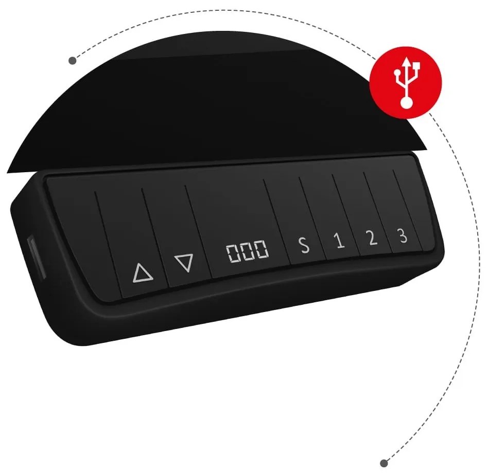 Ergonomický elektrický stůl s nastavitelnou výškou stolu a LED panelem