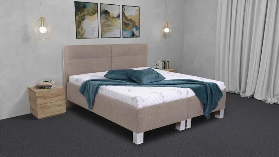 Pohoda Čalouněná postel FABIO s úložným prostorem a volně loženou matrací | Látka: Aragon 99,Šířka matrace: 160 cm