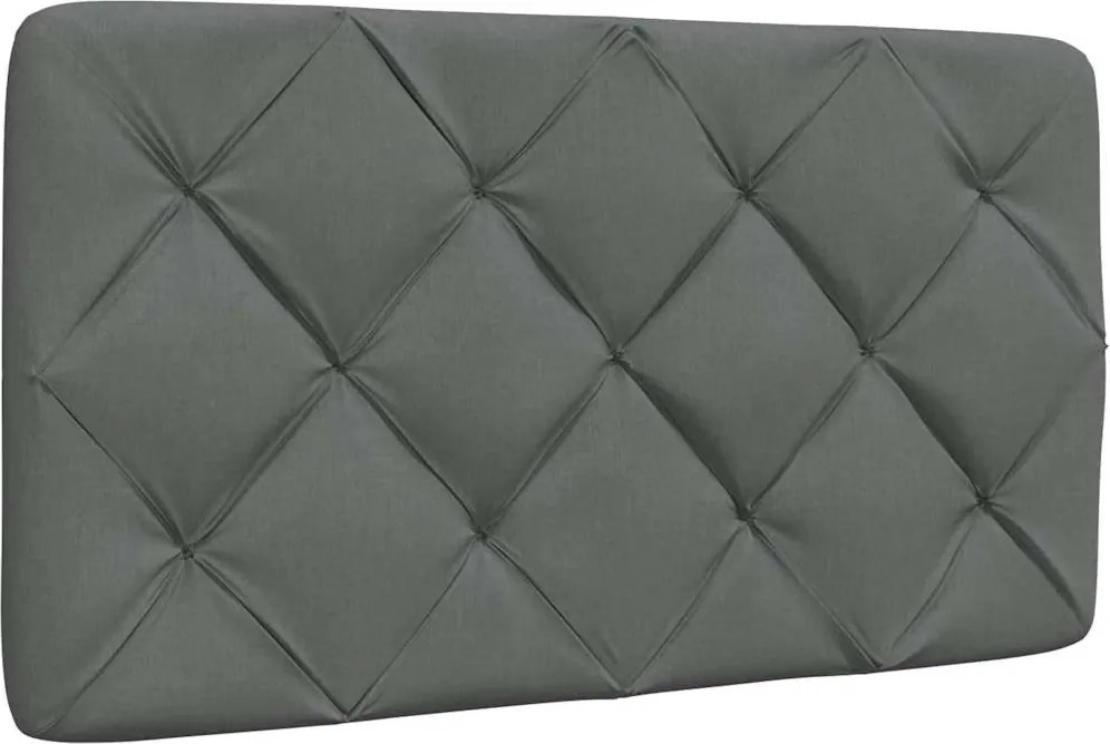 Rám postele s LED bez matrace Tmavě šedá 90x200 cm Látka 3310644