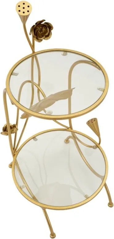 Designový odkládací stolek Haunani 40 cm zlatý