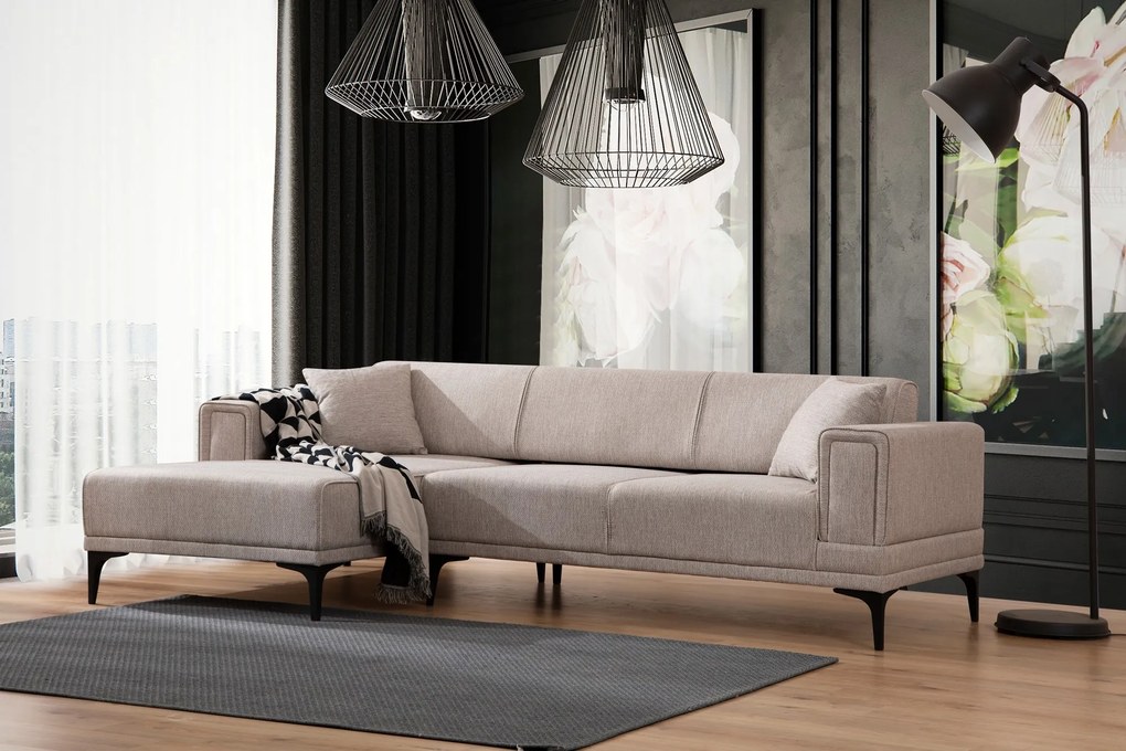 Hanah Home Rohová pohovka HORIZON béžová levá