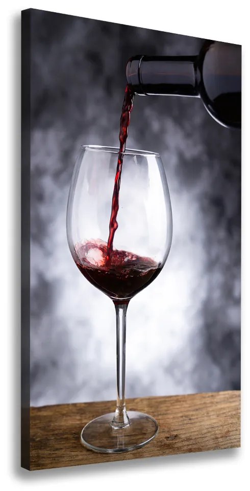 Wallmuralia Vertikální Foto obraz na plátně Červené víno 50x100