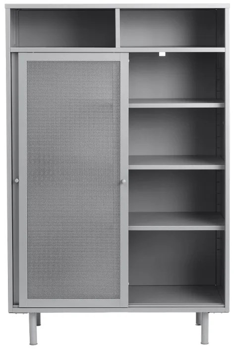 Designová skříňka Taiyanna 140 cm šedá