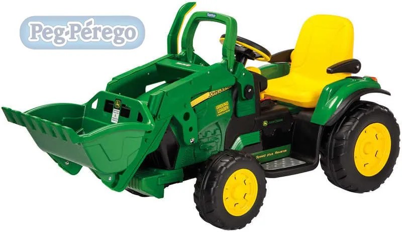 PEG PÉREGO Traktor John Deer Ground Loader 12V 2 motory ELEKTRICKÁ VOZÍTKA igor0068